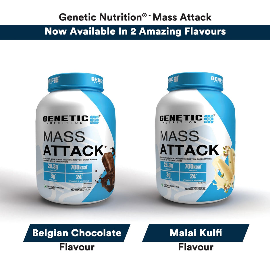 Buy Mass Attack Mass Gainer Powder: The Best Way to Gain – Genetic ...