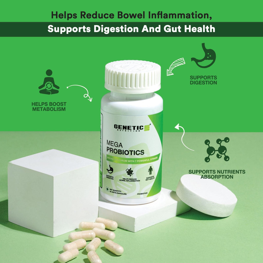 Buy Mega Probiotics Capsules - The Best Gut Health Supplement – Genetic ...